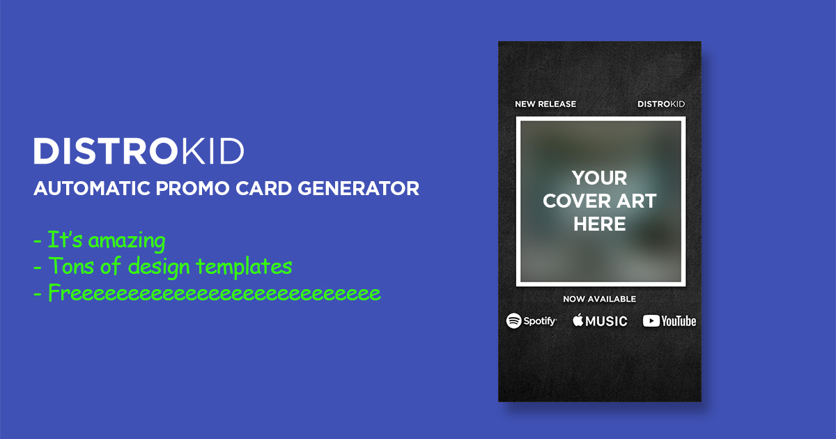 Promo Cards - DistroKid