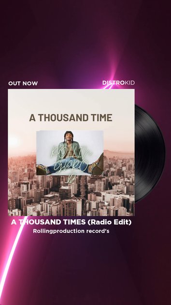 A THOUSAND TIMES (Radio Edit) Mini Video - DistroKid Video